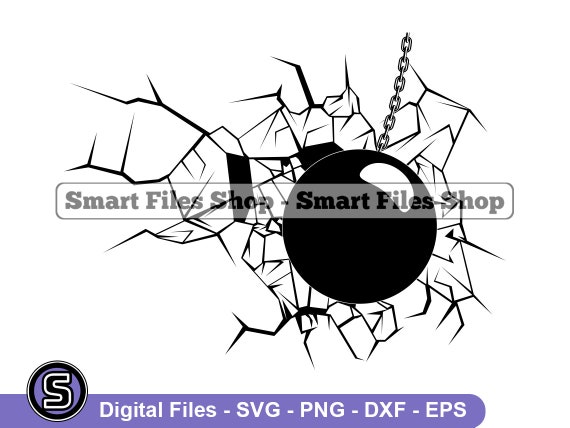 Wrecking Ball 2 Svg Demolition Svg Smashing Svg Wrecking - Etsy Canada