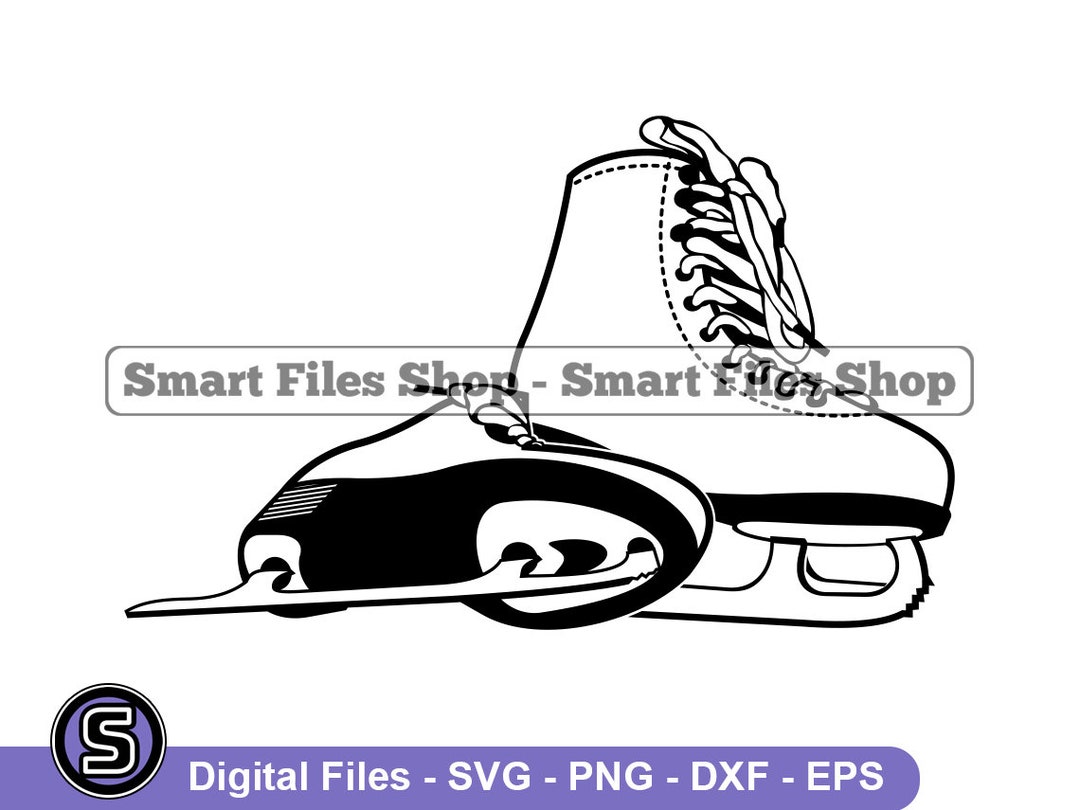 Ice Skates #9 Svg, Ice Skates Svg, Ice Skating Svg, Ice Skates Dxf, Ice ...