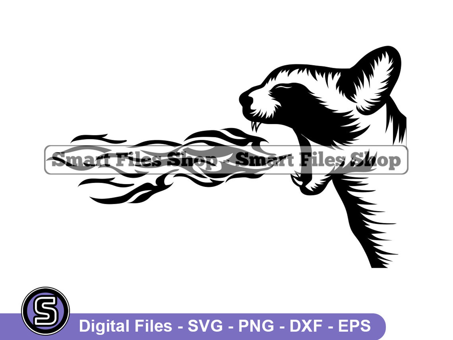 Fire Breathing Cat SVG Fire Breathing Svg Fire Breathing Cat | Etsy