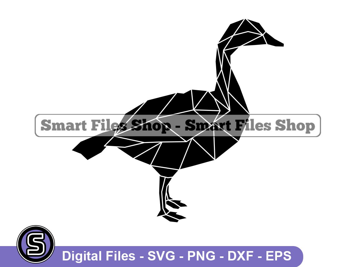 Geometric Goose Svg Goose Svg Geometric Animals Svg Animals - Etsy