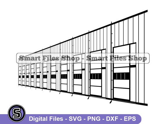 Commercial Warehouse Svg Warehouse Svg Logistics Svg | Etsy