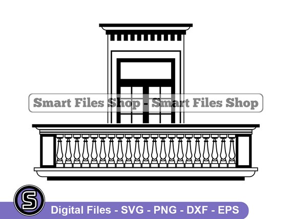 Balcony Svg Balcony Svg Architecture Svg Balustrade Svg | Etsy
