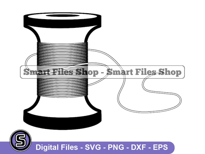 Spool With Thread Svg Sewing Svg Tailor Svg Sewing Dxf - Etsy