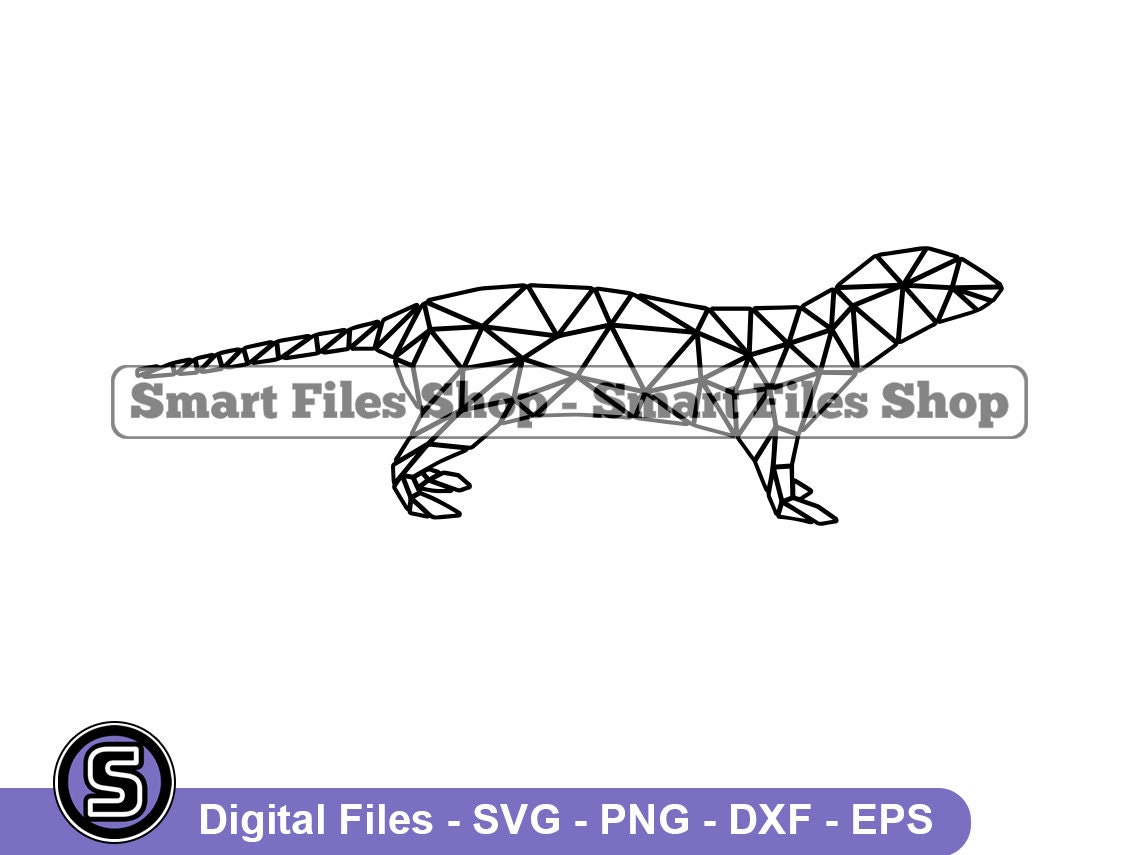 Geometric Weasel Outline Svg Weasel Svg Geometric Animals - Etsy