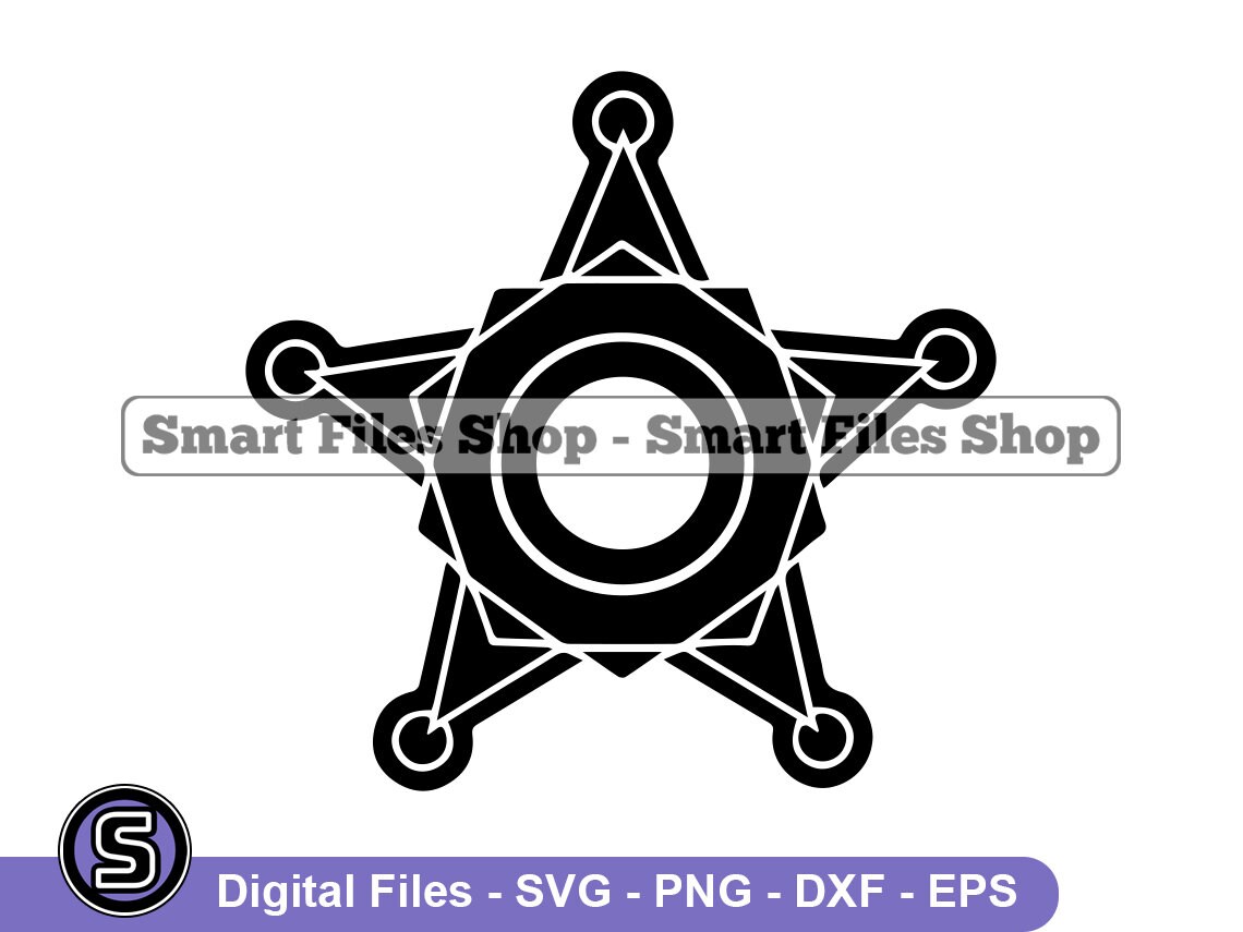 Law Enforcement Star Svg Police Svg Sheriff Star Svg Police | Etsy