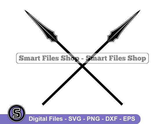 Spear Head 2 Svg Spear Svg Weapon Svg Spear Dxf Spear - Etsy