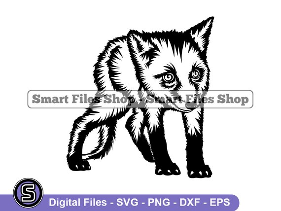Baby Fox Svg Fox Svg Fox Cub Svg Baby Fox Dxf Baby Fox | Etsy