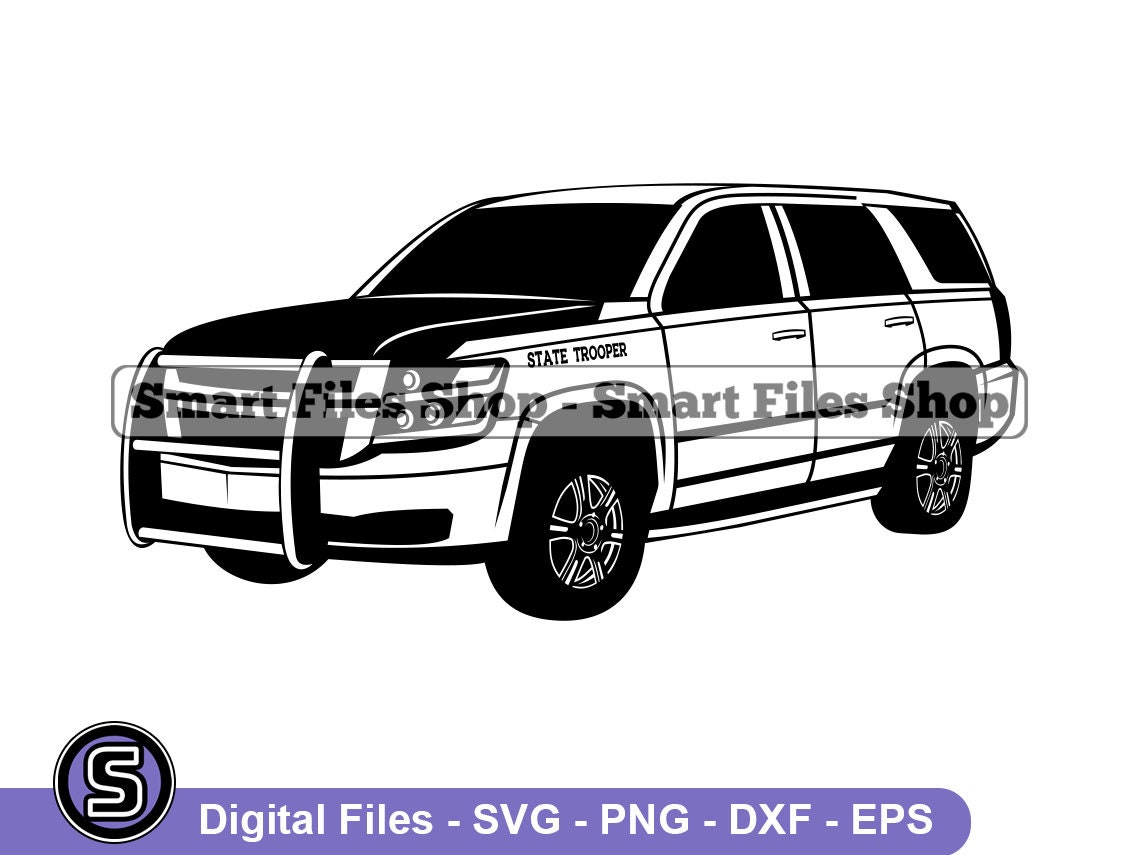 State Trooper Car #3 Svg, Trooper Svg, State Trooper Svg, Police Svg ...
