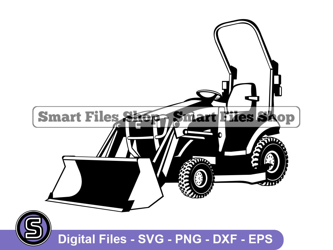 Compact Utility Tractor Svg Tractor Svg Farming Svg Tractor - Etsy