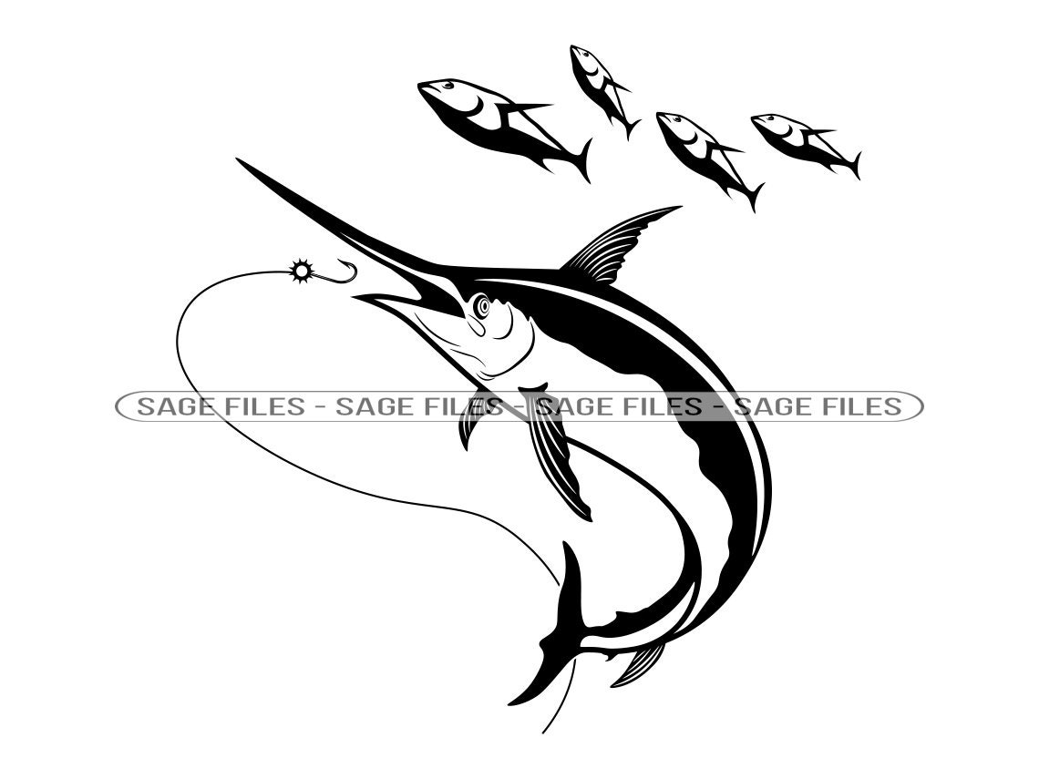 Swordfish Fishing Svg Fishing Bait Svg Fishing Svg Fish - Etsy