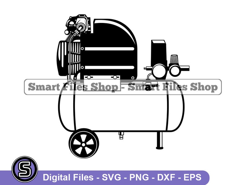 Air Compressor Svg Air Compressor Dxf Air Compressor Png - Etsy