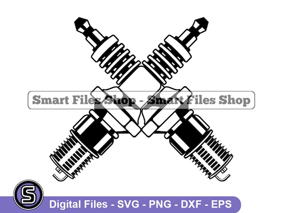 Spark Plug Logo 2 Svg Spark Plug Svg Spark Plug Dxf Spark - Etsy