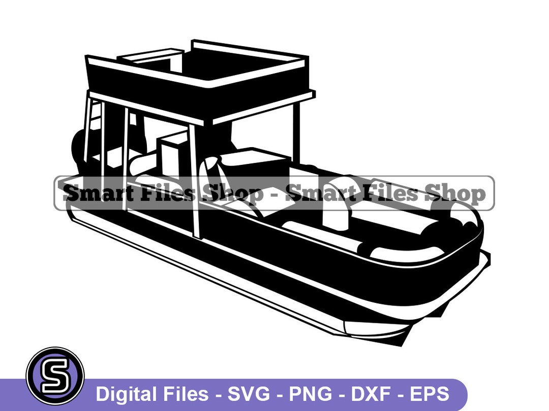 Double Decker Pontoon Svg, Pontoon Svg, Pontoon Dxf, Pontoon Png ...
