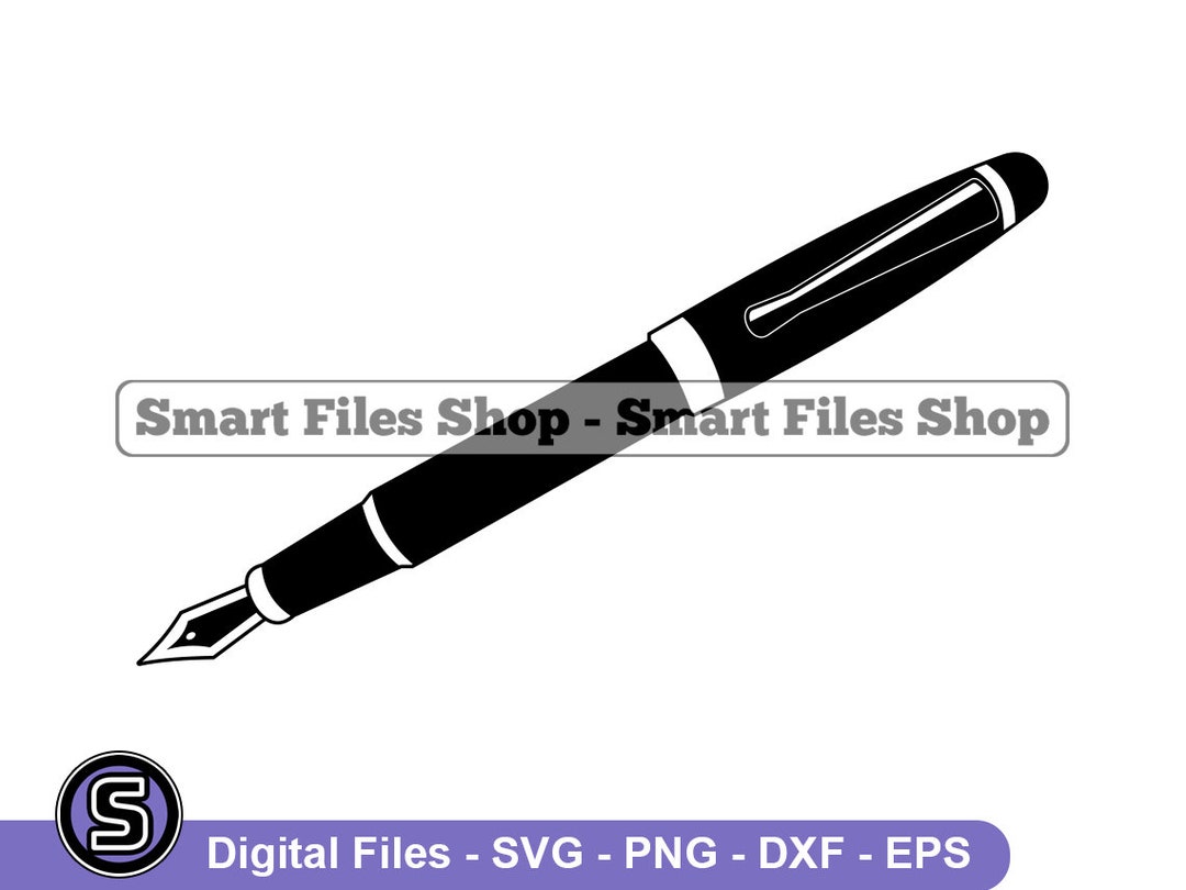 Fountain Pen Svg, Writing Svg, Pen Design Svg, Pen Svg, Fountain Pen ...