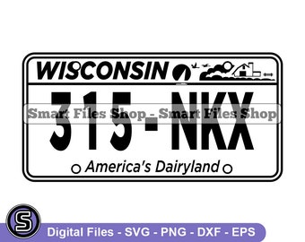 Wisconsin Plate Png - Etsy