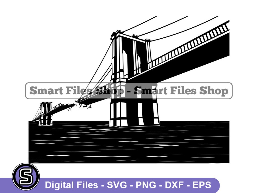 Collapsing Bridge Svg, Bridge Svg, Bridge Dxf, Bridge Png, Bridge ...