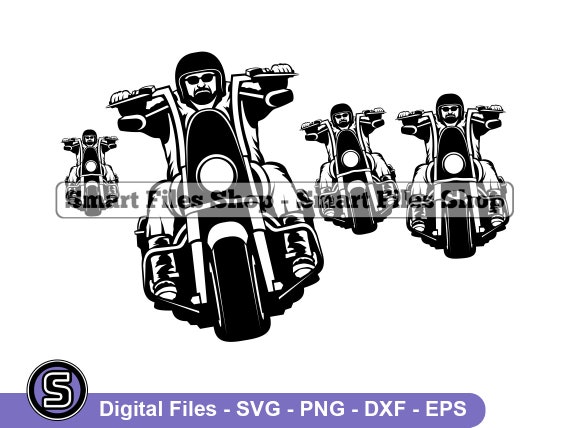 Bikers 3 Svg Motorcycle Svg Biker Svg Bikers Dxf Bikers - Etsy