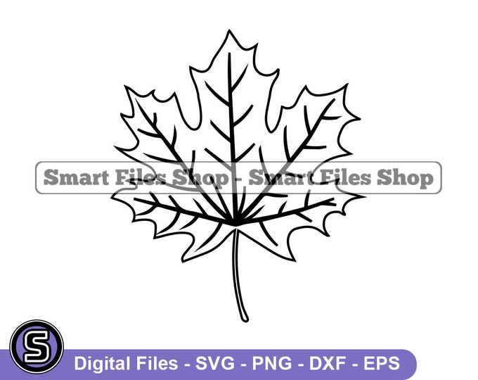 Maple Leaf SVG 3 Maple Leaf DXF, Maple Leaf PNG, Maple Leaf Clipart ...