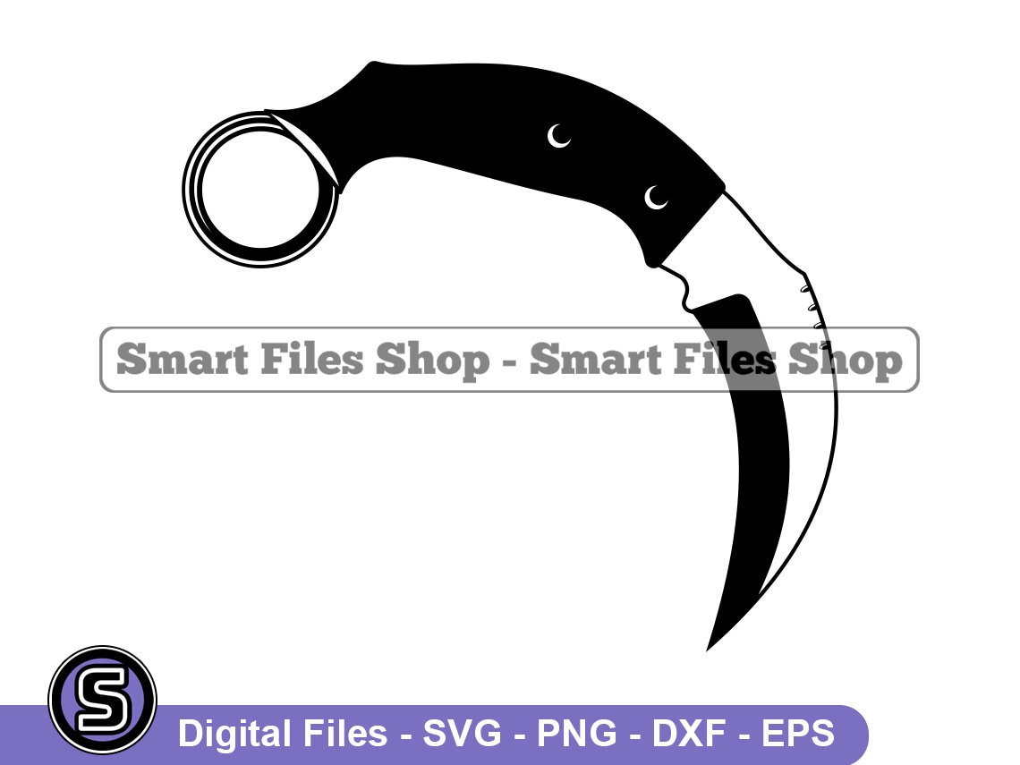 Karambit Knife Svg Knife Svg Karambit Knife Dxf Karambit | Etsy
