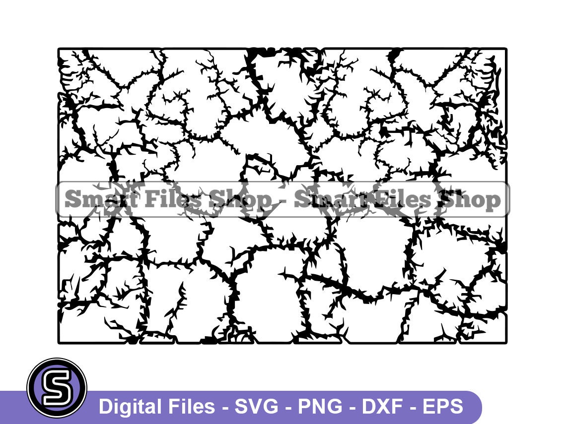 Cracked Volcano Floor 2 SVG Lava Svg Magma Svg Volcano | Etsy