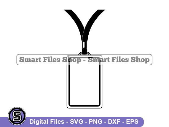 Blank ID Card Svg ID Card Svg Identification Svg Pass Svg - Etsy