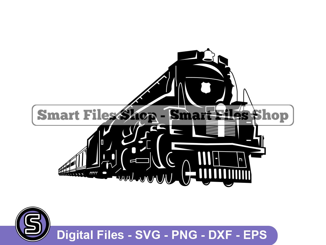 Train 3 SVG, Train SVG, Steam Engine Svg, Locomotive Svg, Train Dxf ...