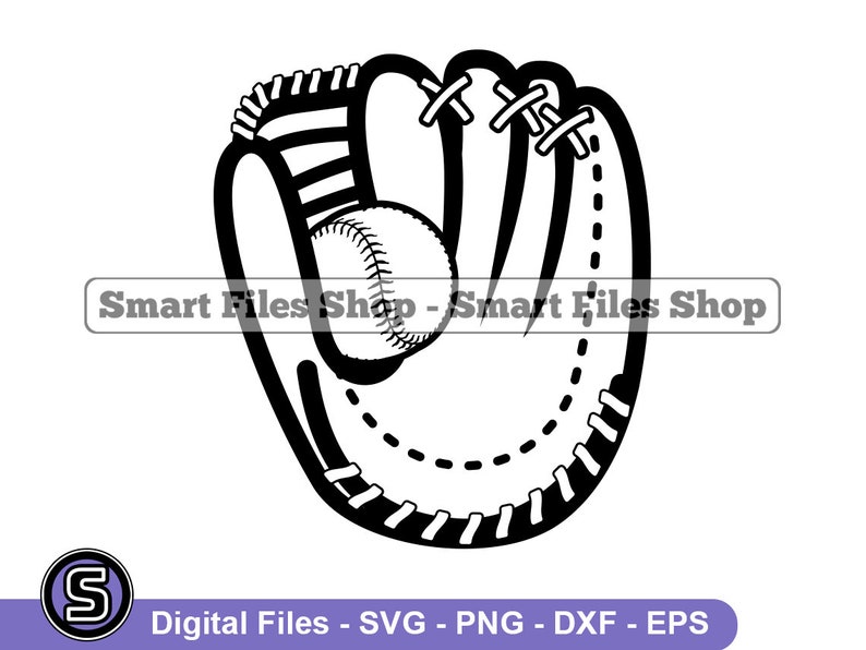 Baseball and Glove #2 Svg, Baseball Glove Svg, Baseball Svg, Baseball ...