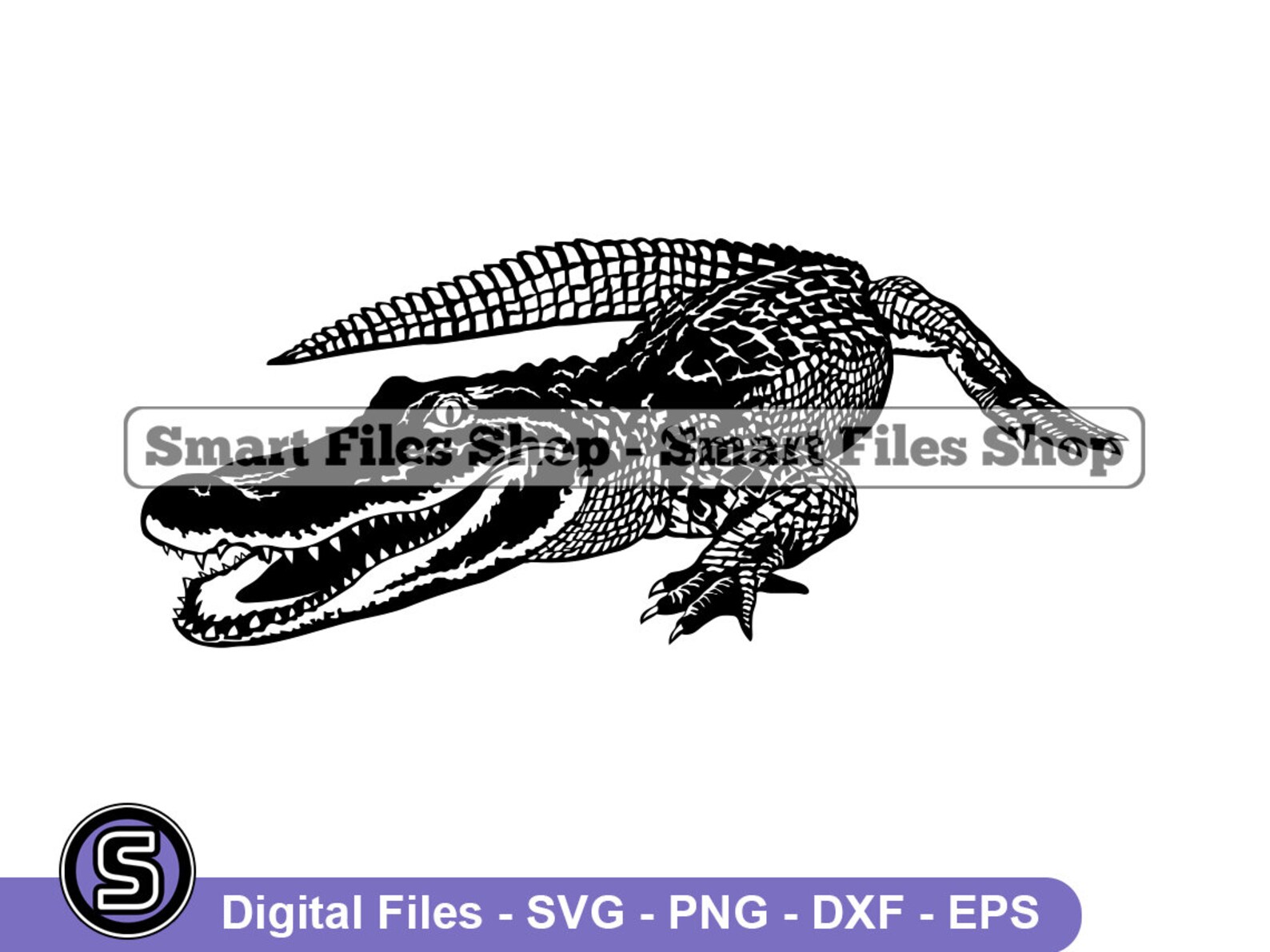 Alligator Svg Alligator Dxf Alligator Png Alligator - Etsy