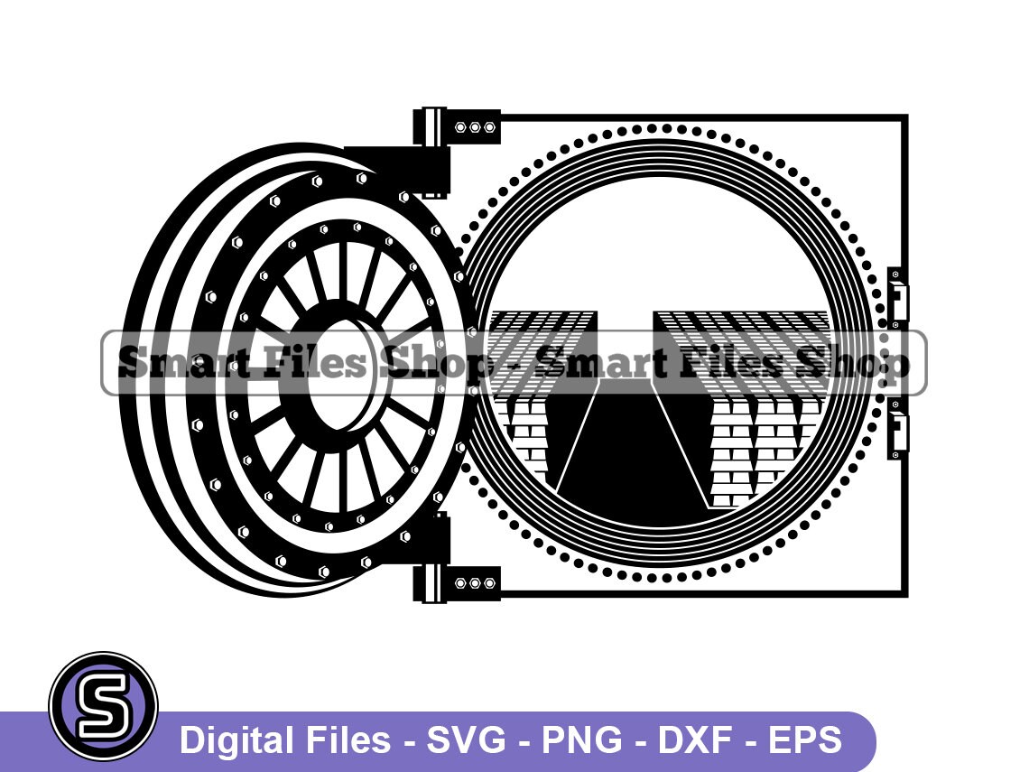 Bank Vault Gold Svg Bank Safe Svg Banking Svg Bank Vault - Etsy
