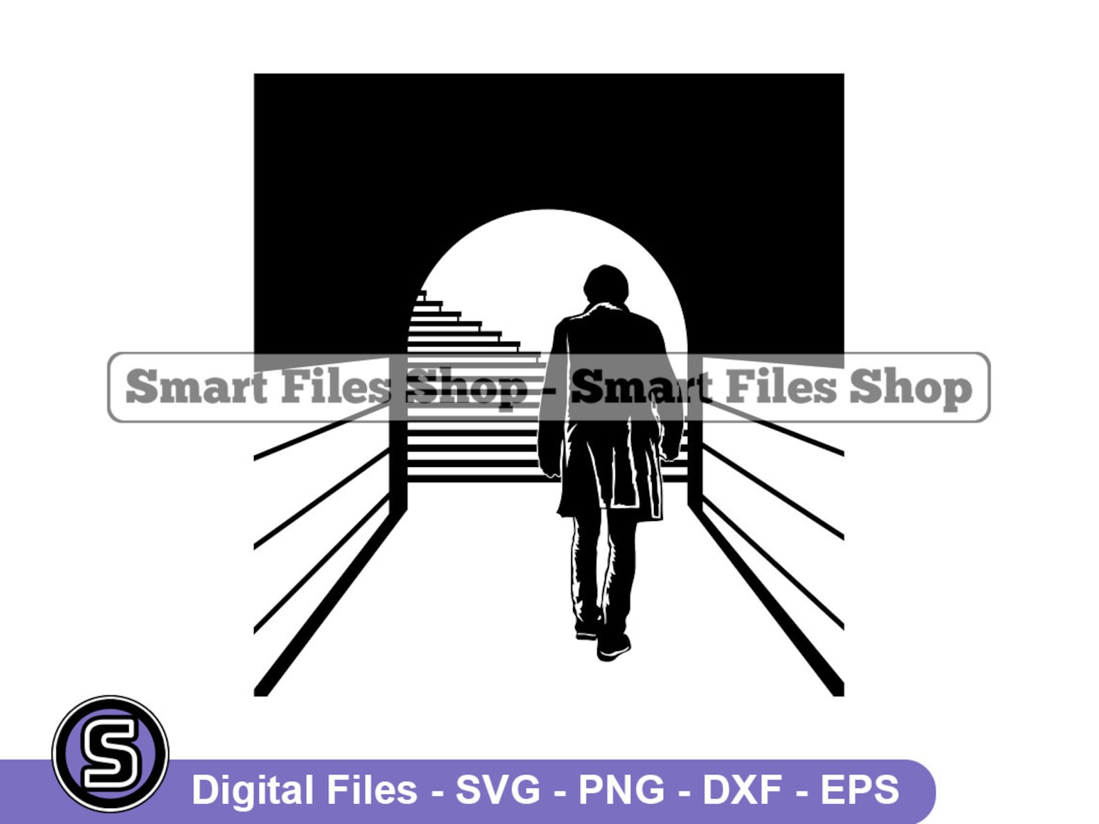 Man Walking 2 Svg Mystery Svg Walk Svg Walking Svg | Etsy