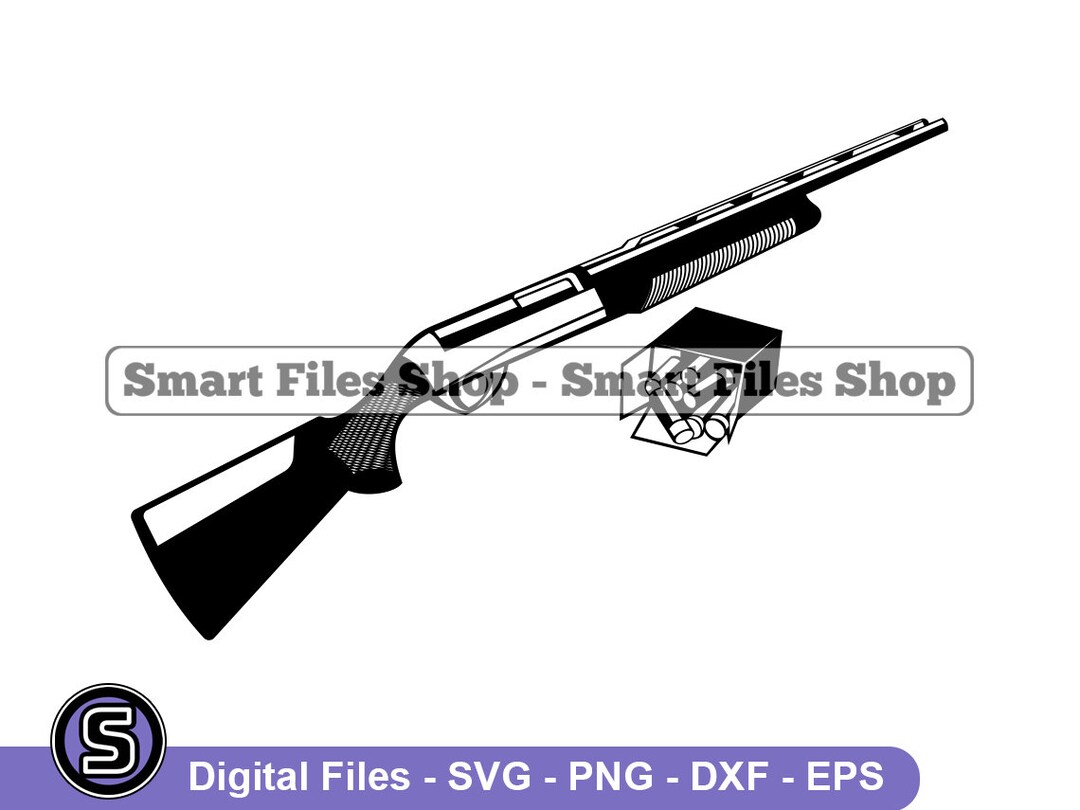 Hunting Gun and Bullets Svg, Hunting Gun Svg, Hunter Svg, Hunting Svg ...