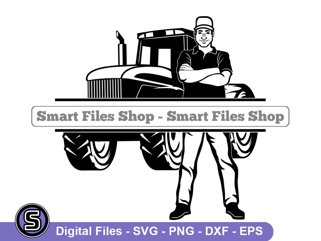 Farmer Split Monogram SVG Farmer Svg Farming Svg Farmer - Etsy