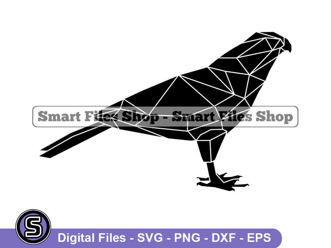 Geometric Hawk Svg, Hawk Svg, Geometric Animals Svg, Animals Svg ...