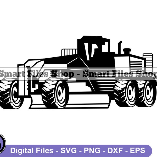 Road Grader Svg - Etsy