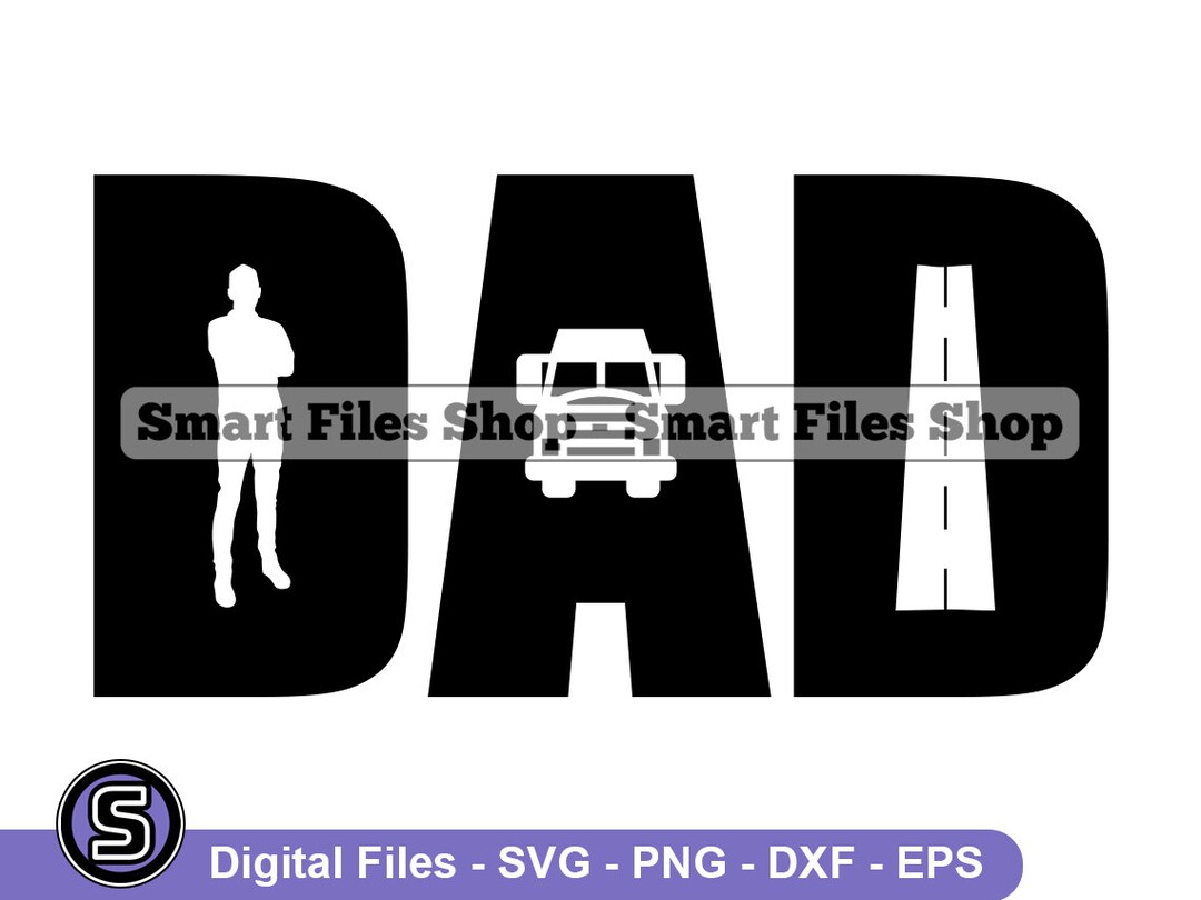 Trucker Dad SVG, Trucking Dad Svg, Dad Svg, Father Svg, Father's Day ...