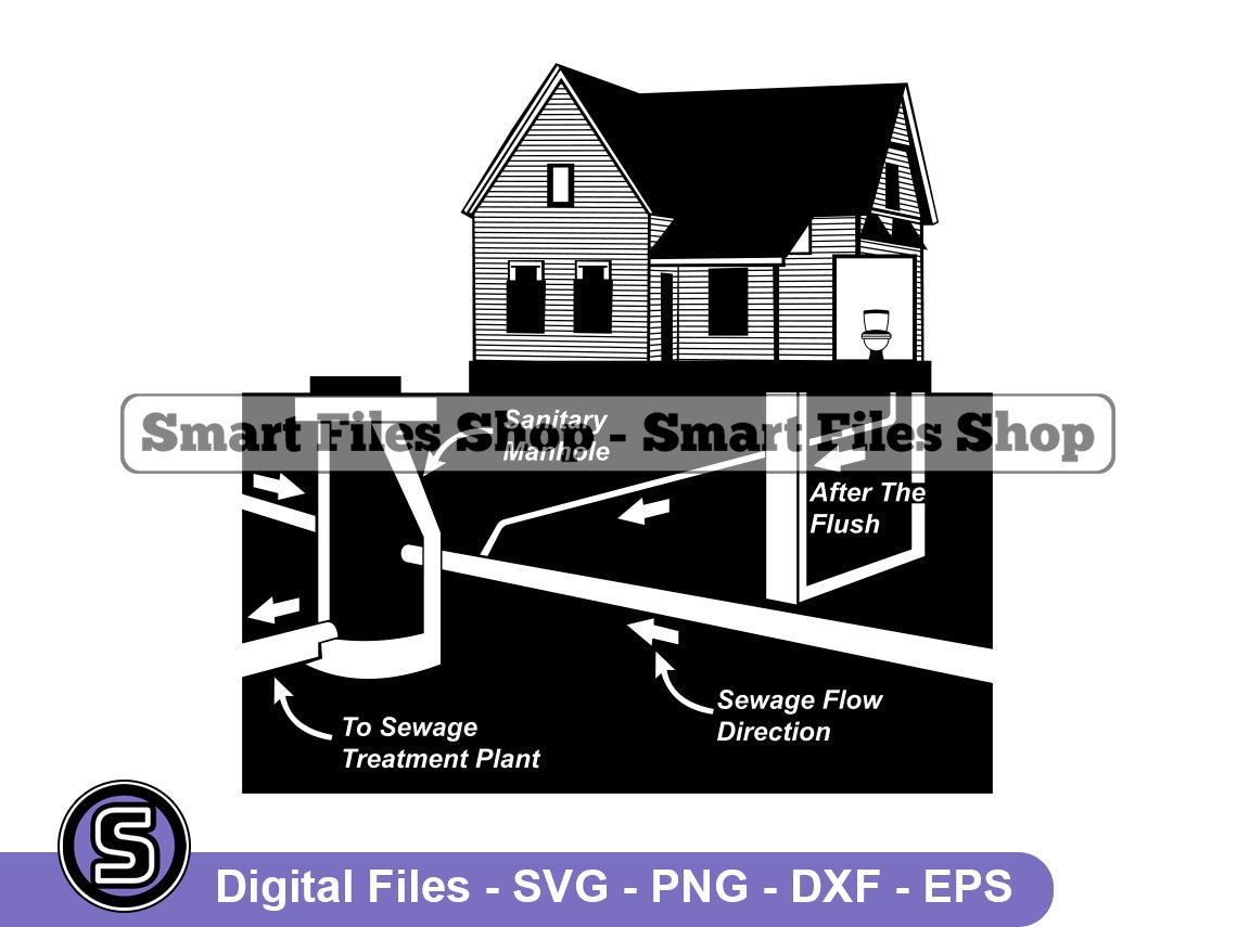 Septic System Svg, Plumbing Svg, Sewer Svg, Plumber Svg, Sewage Svg ...