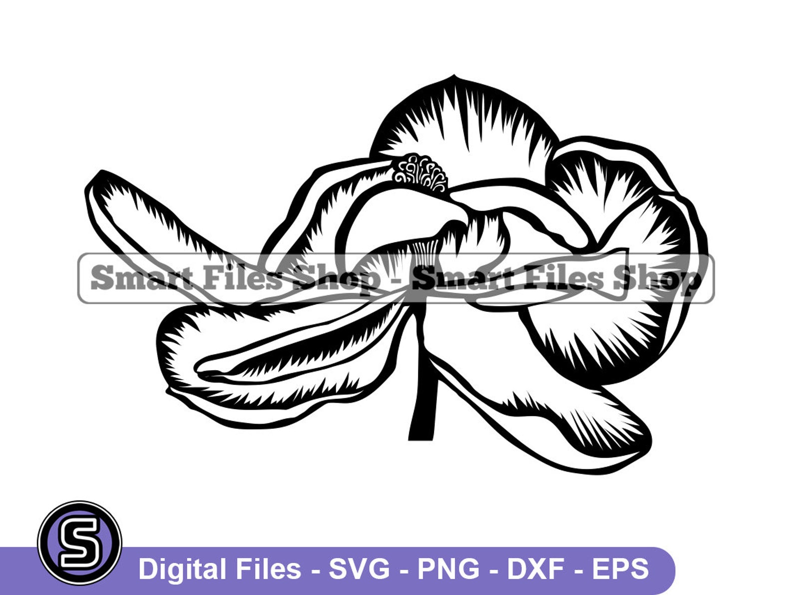 Magnolia Flower Bloom Svg Flower Svg Floral Svg Magnolia - Etsy