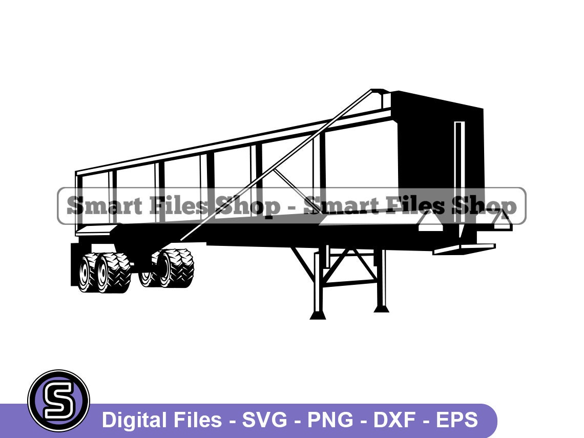 Dump Truck Trailer Svg, Dump Truck Svg, Trucker Svg, Construction Svg ...