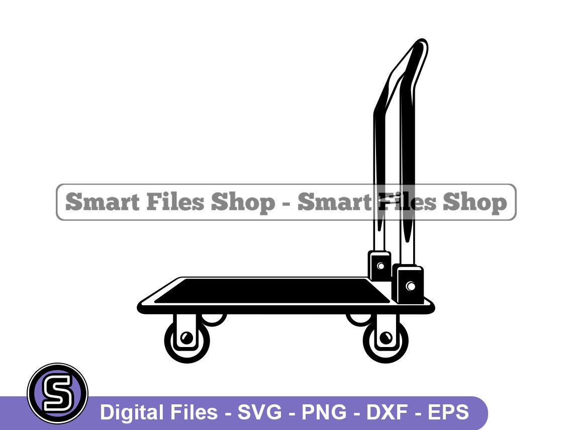 Hand Trolley Svg Transportation Svg Transport Svg Janitor | Etsy