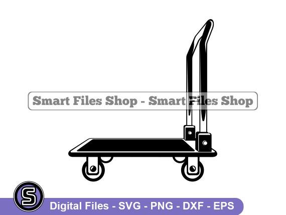 Hand Trolley Svg Transportation Svg Transport Svg Janitor | Etsy