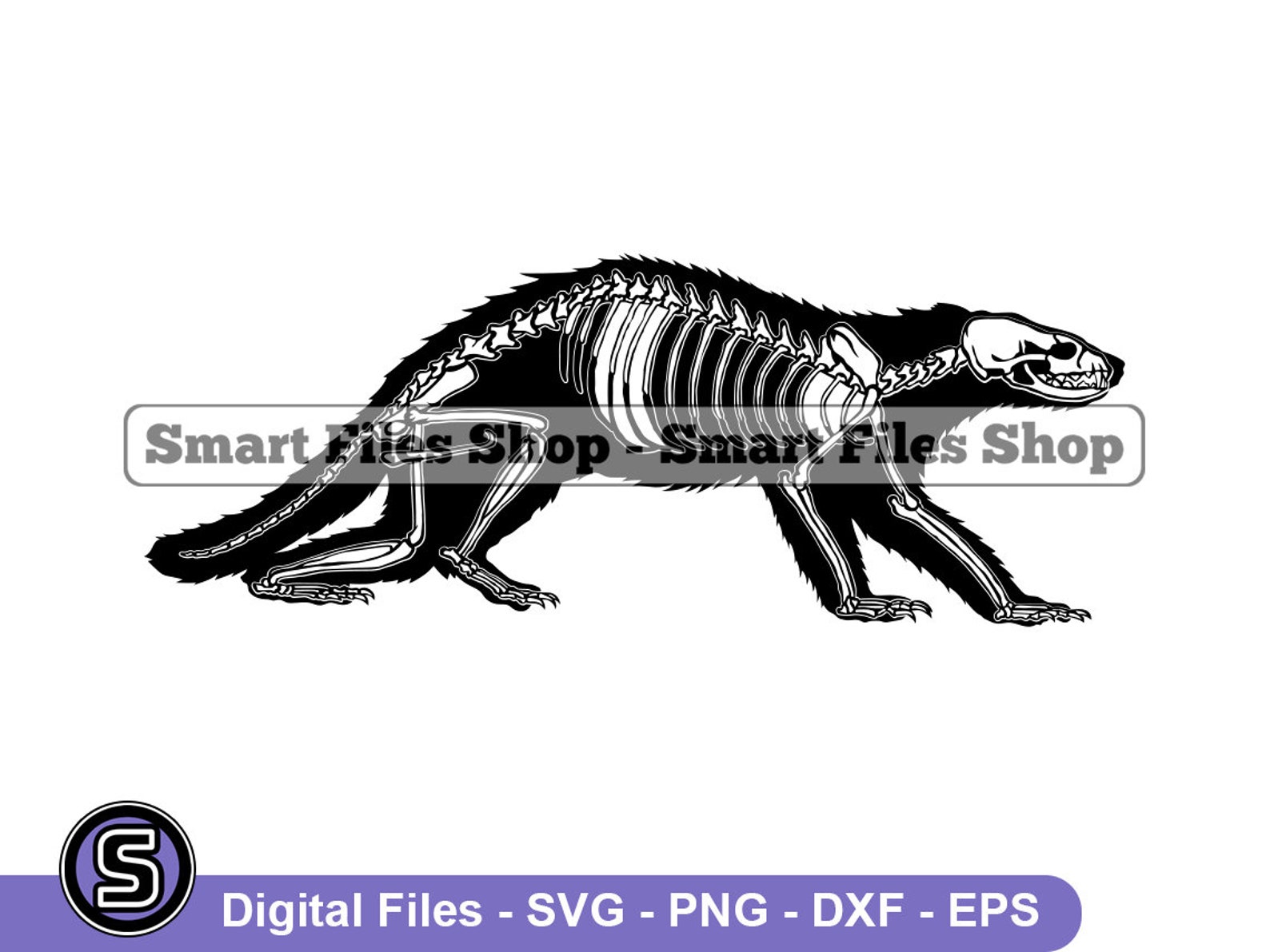 Ferret Skeleton Svg Ferret Svg Forest Animals Svg Ferret | Etsy