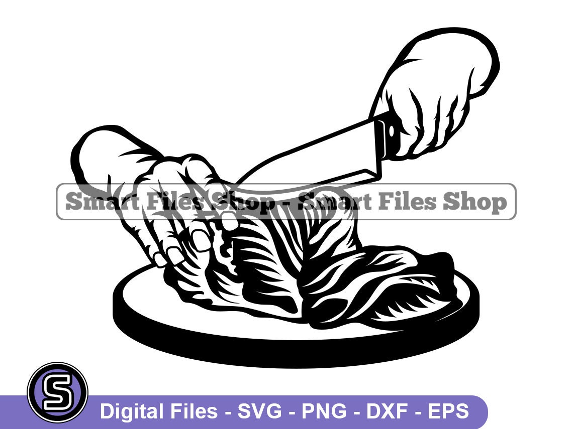 Cortar carne SVG carne svg carne svg carnicero svg cocinar - Etsy México