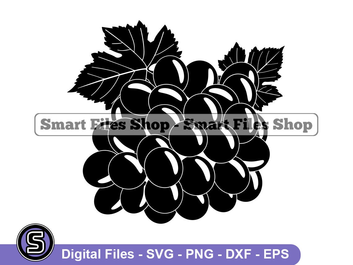 Grapes Svg Fruits Svg Grapes Dxf Grapes Png Grapes - Etsy