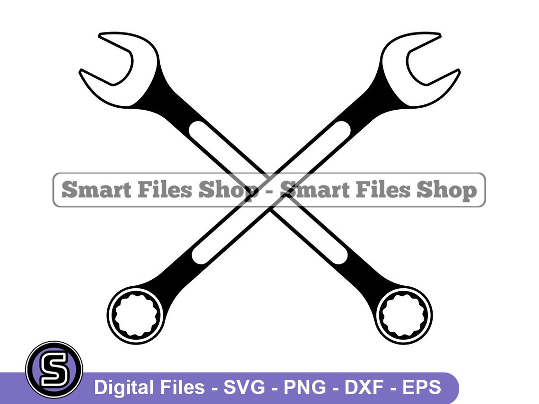 Wrench Logo Svg, Wrench Svg, Mechanic Svg, Handyman Svg, Wrench Dxf ...