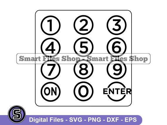 Lock Keypad Outline Svg Lock Keypad Svg Dial Pad Svg - Etsy