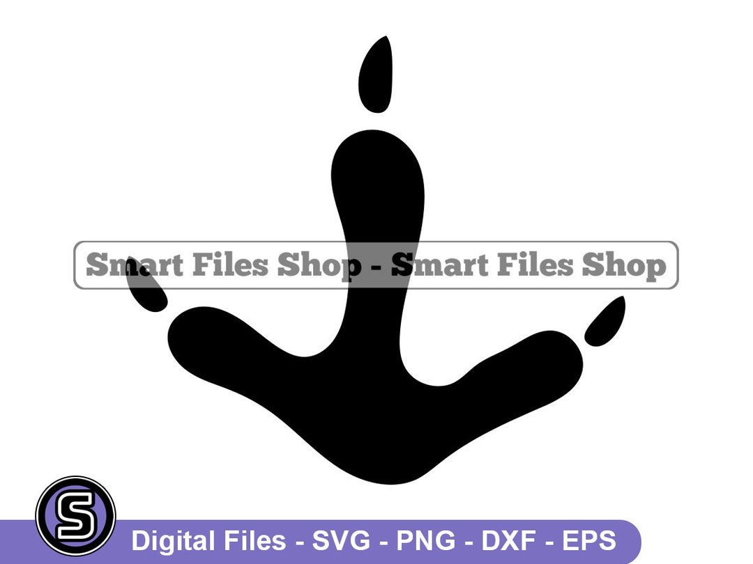 Pheasant Footprint SVG, Pheasant Svg, Footprint Svg, Footprint Dxf ...