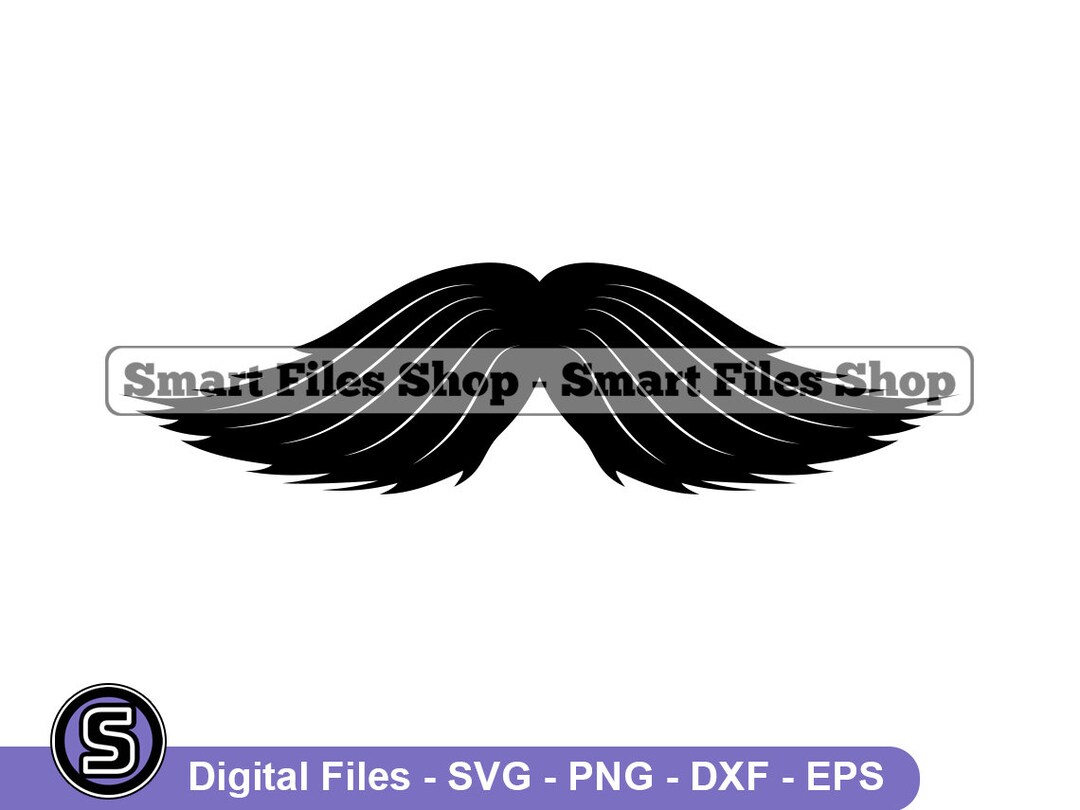 Mustache Svg, Facial Hair Svg, Moustache Svg, Mustache Dxf, Mustache ...