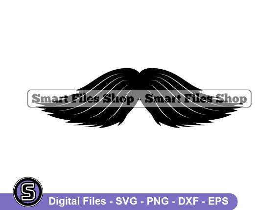 Bigote Svg Vello Facial Svg Bigote Svg Bigote Dxf Bigote - Etsy México