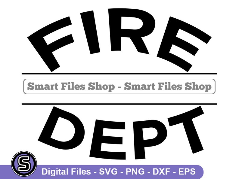 Fire Department Split Monogram SVG Fire Department Svg Fire - Etsy