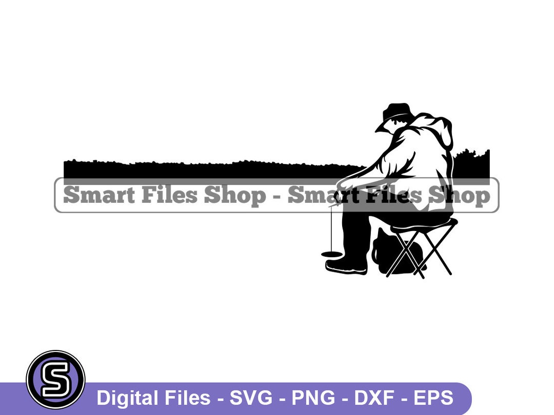 Ice Fishing #2 Svg, Ice Fishing Svg, Fishing Svg, Fisherman Svg, Ice ...
